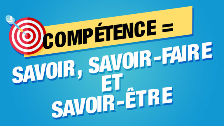 Savoir, savoir-faire, savoir être pour une compétence acquise